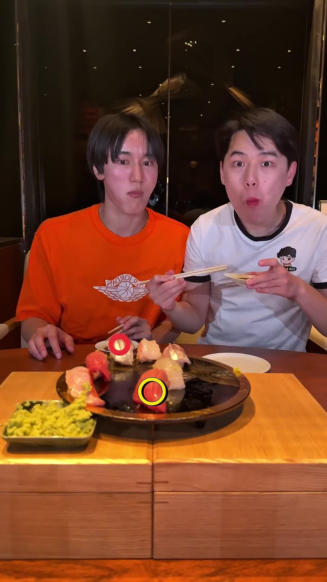 Spicy sushi challenge with Issei