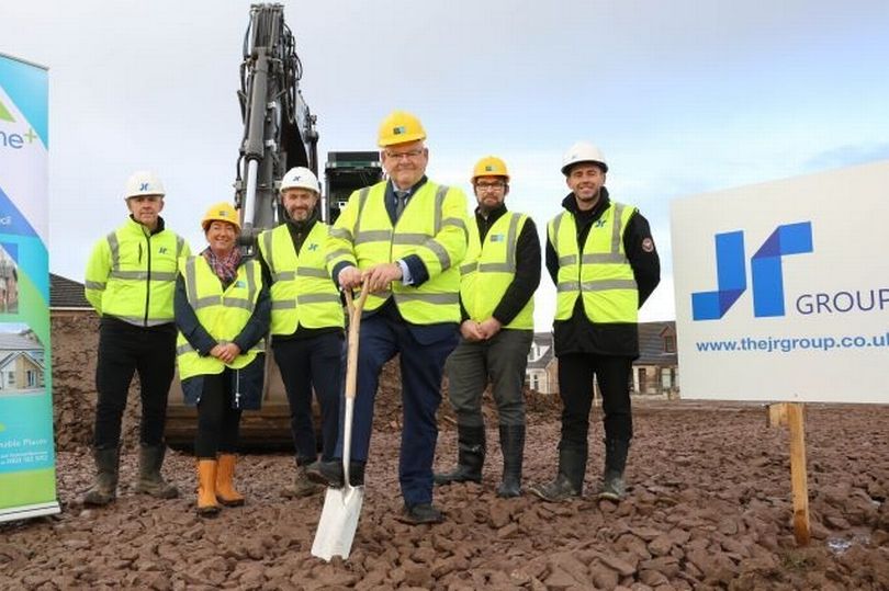 Work begins on a mixture of 24 council homes and flats in Hamilton