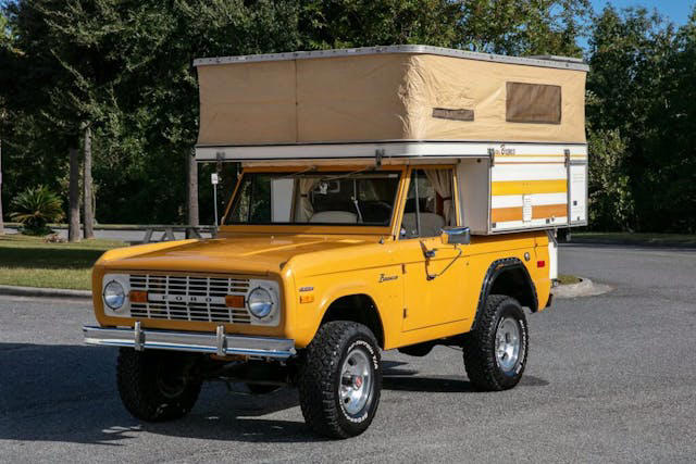 The Bronco four wheel camper is an older, off-road Westfalia