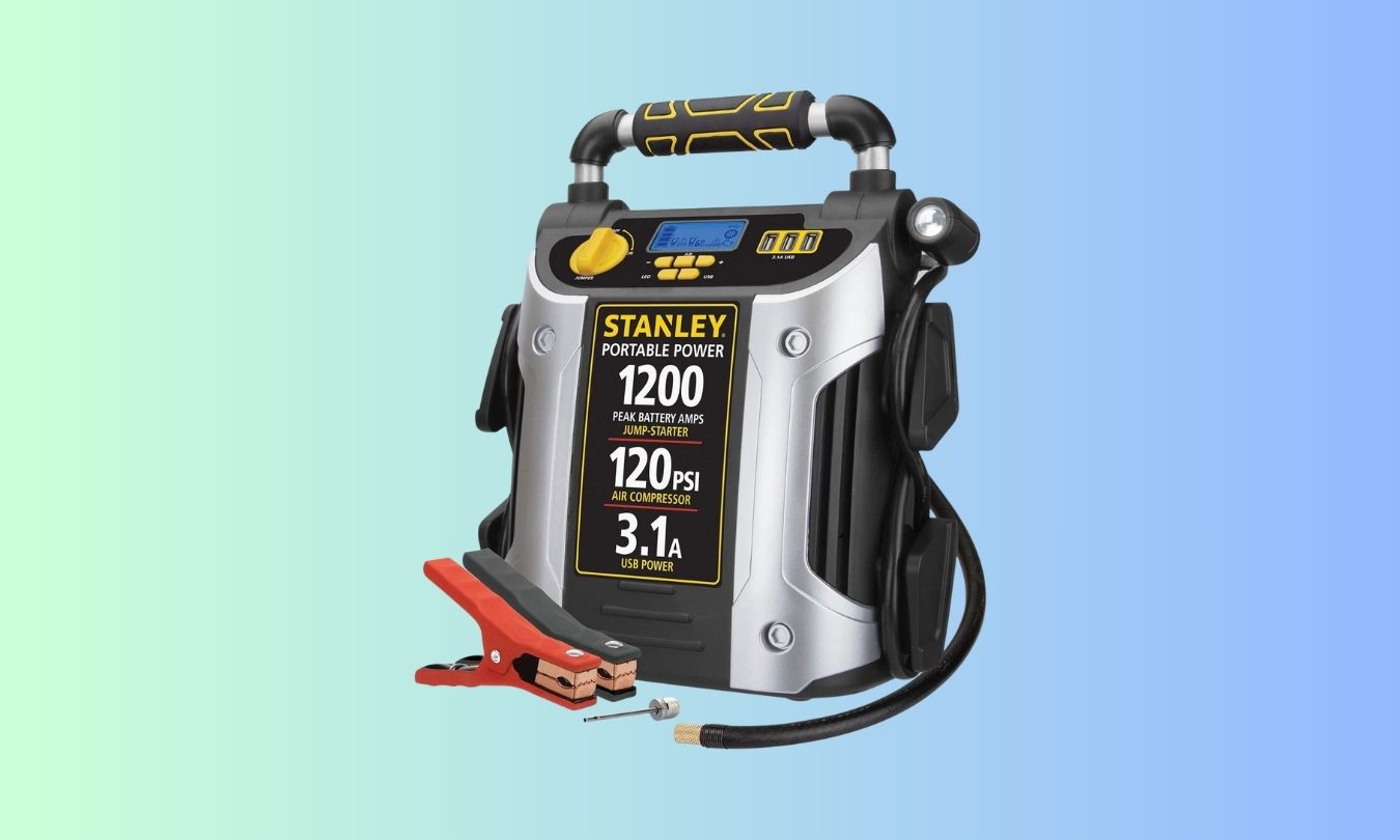 Stanley’s 1200-amp jump starter and air compressor is down to $81.48 ...