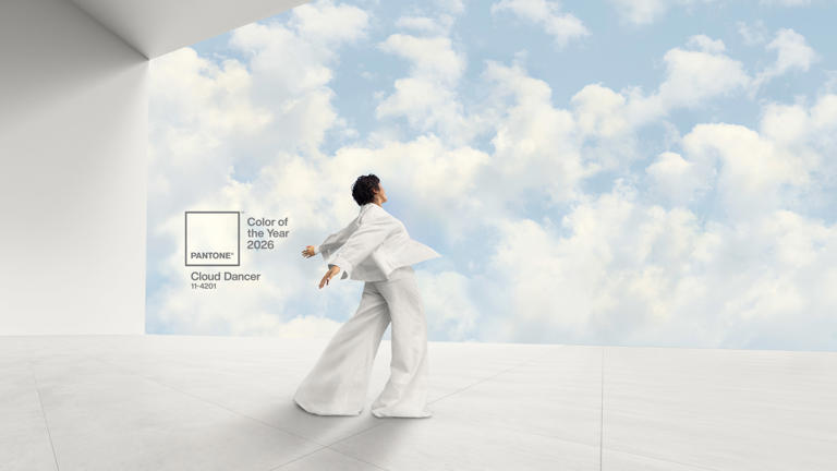 Lofty white cloud dancer named as Pantone colour of the year 2026