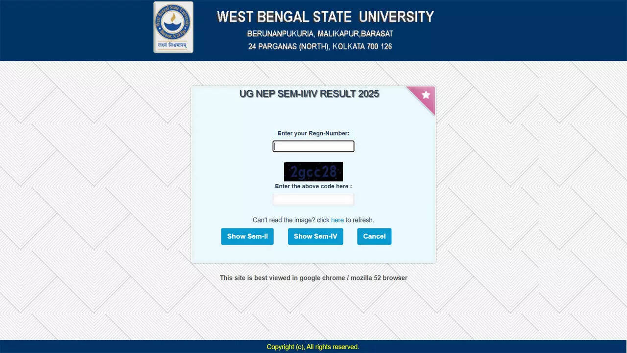WBSU result 2025: UG NEP, CBCS even semester results declared at wbsu ...
