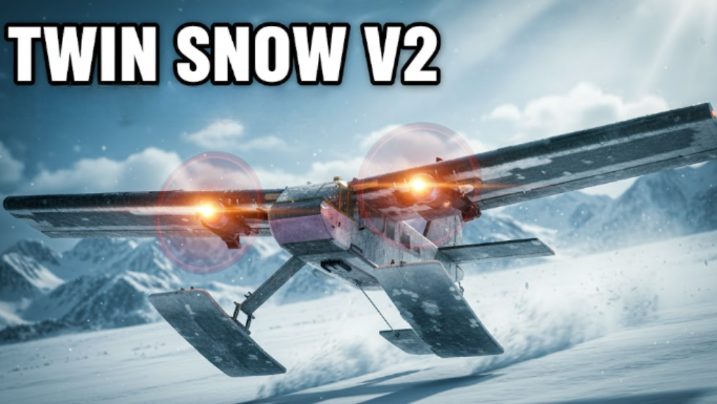 Twin snow plane V2 – performance and handling in snow
