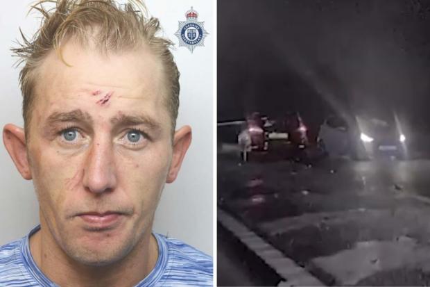 Watch: Police had to crash into dangerous driver going wrong way on M62 ...