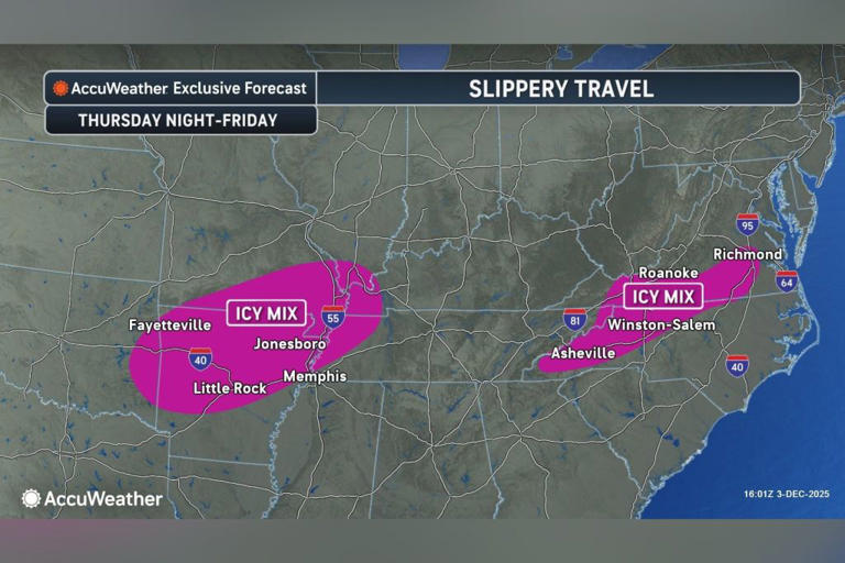 Winter storm map shows where snow could fall this week
