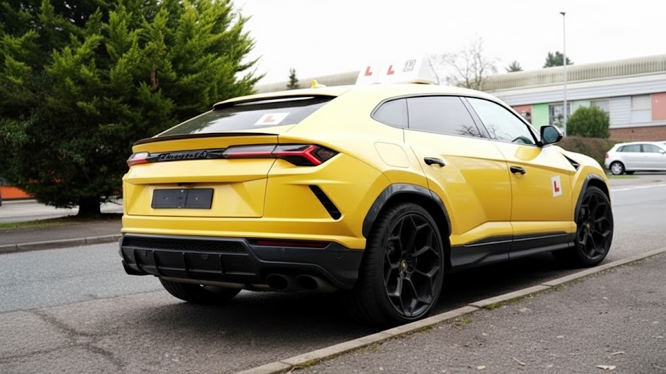 Taking my driving test in a Lamborghini Urus