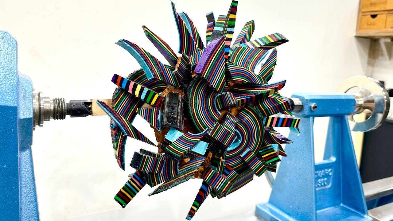 This Rainbow Blank Fell Apart… Until the Lathe Brought It Back to Life