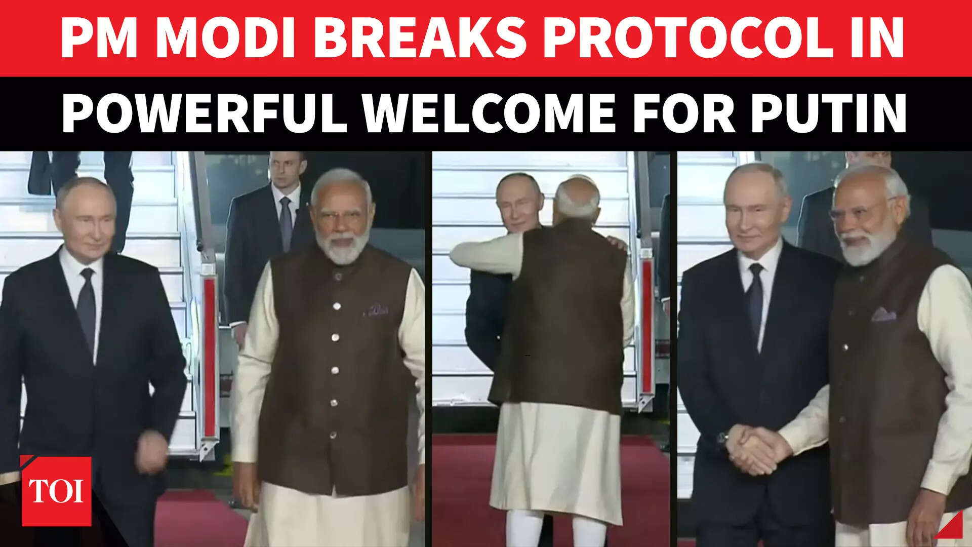 Putin’s grand India welcome, Modi rolls out red carpet | Watch ...