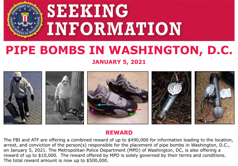 FBI arrests suspect in Jan. 6 pipe bomb case