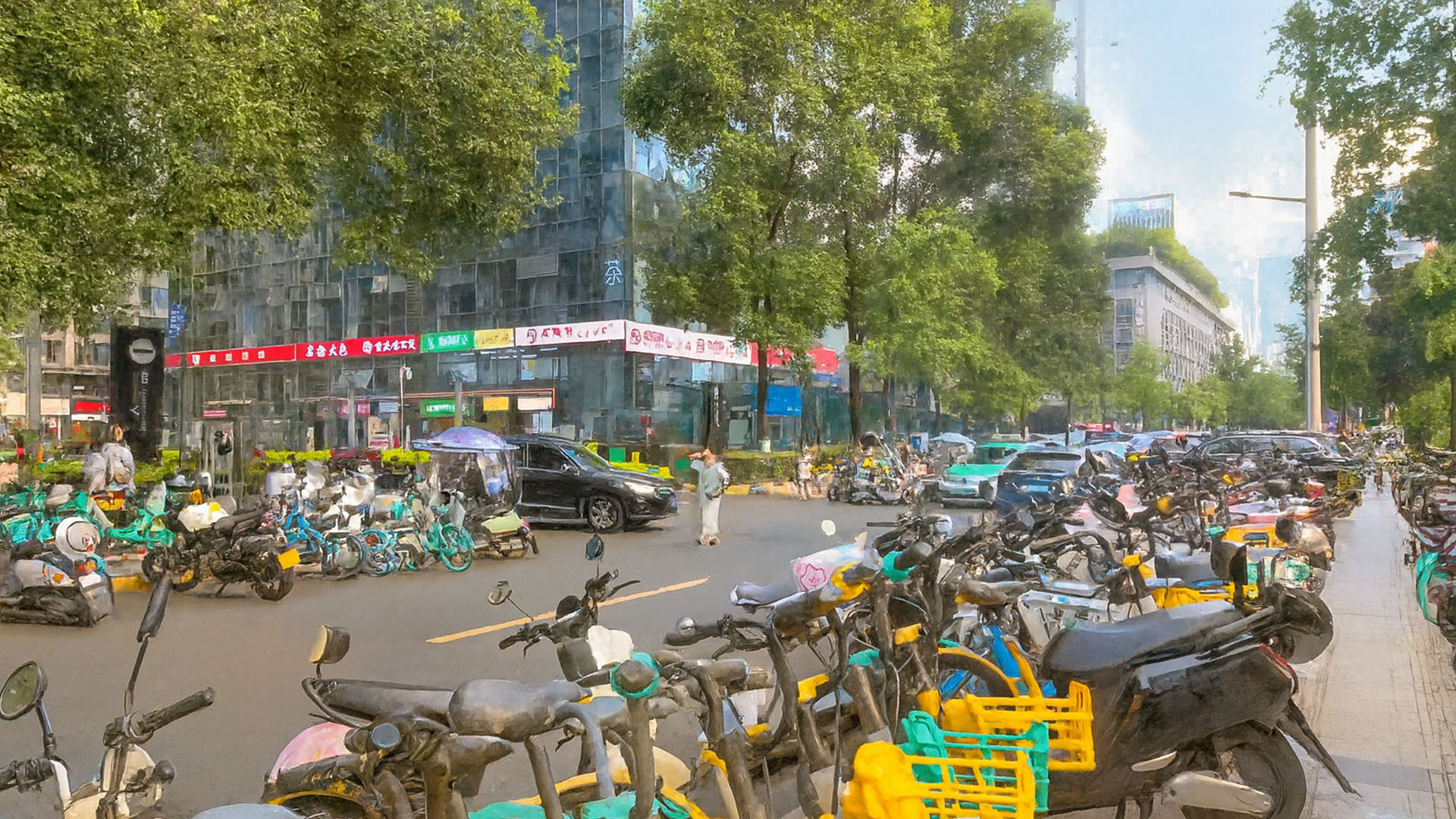 A glimpse into Chengdu’s crowded bike streets