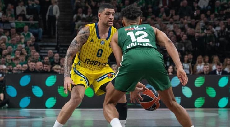 רבע 3, 07:52: ז'לגיריס - מכבי ת"א 52:30