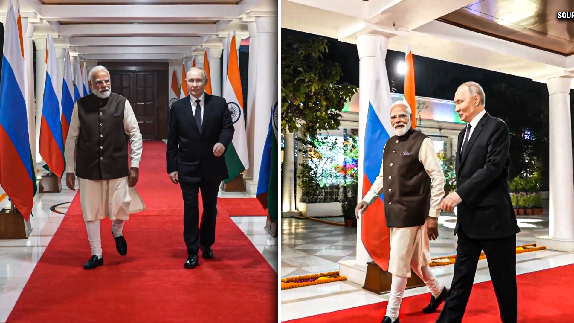 PM Modi hosts Putin for lavish dinner at 7 LKM | Private state dinner ...