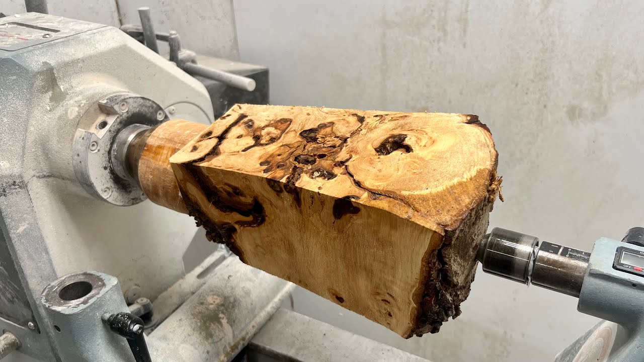 From trash to treasure: Stunning wood vase transformation!