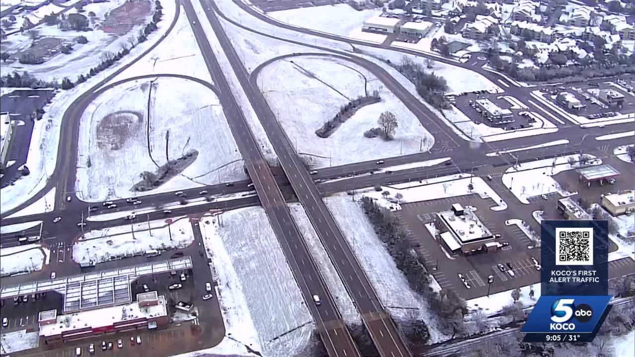 Updates: Snow begins to move out, but slick conditions possible