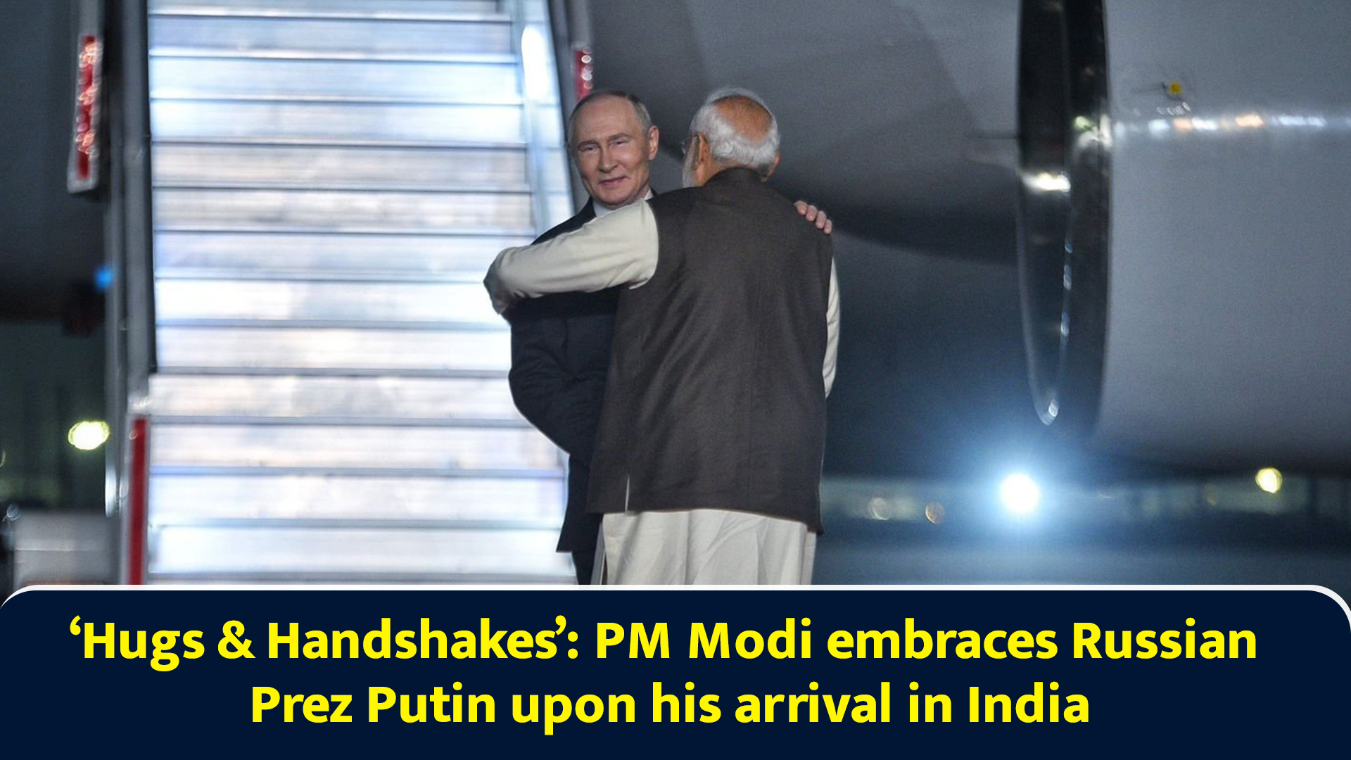 Hugs & handshakes: PM Modi embraces Russian President Putin upon his ...