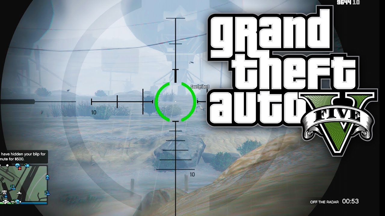 GTA 5 bounty hunters #17 - dat snipe doe! (GTA V online)