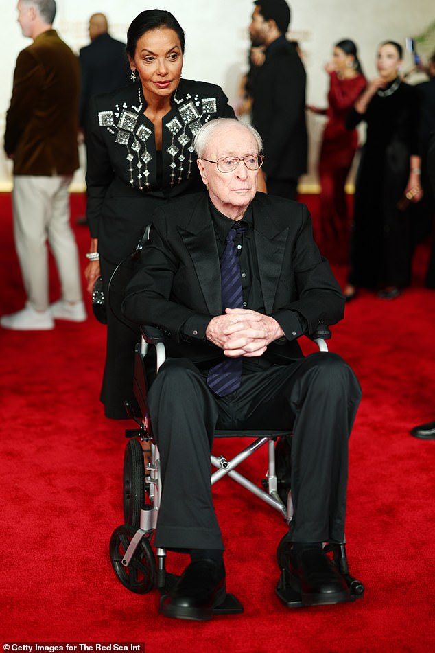 Michael Caine receives a standing ovation as he's honoured at Red Sea ...