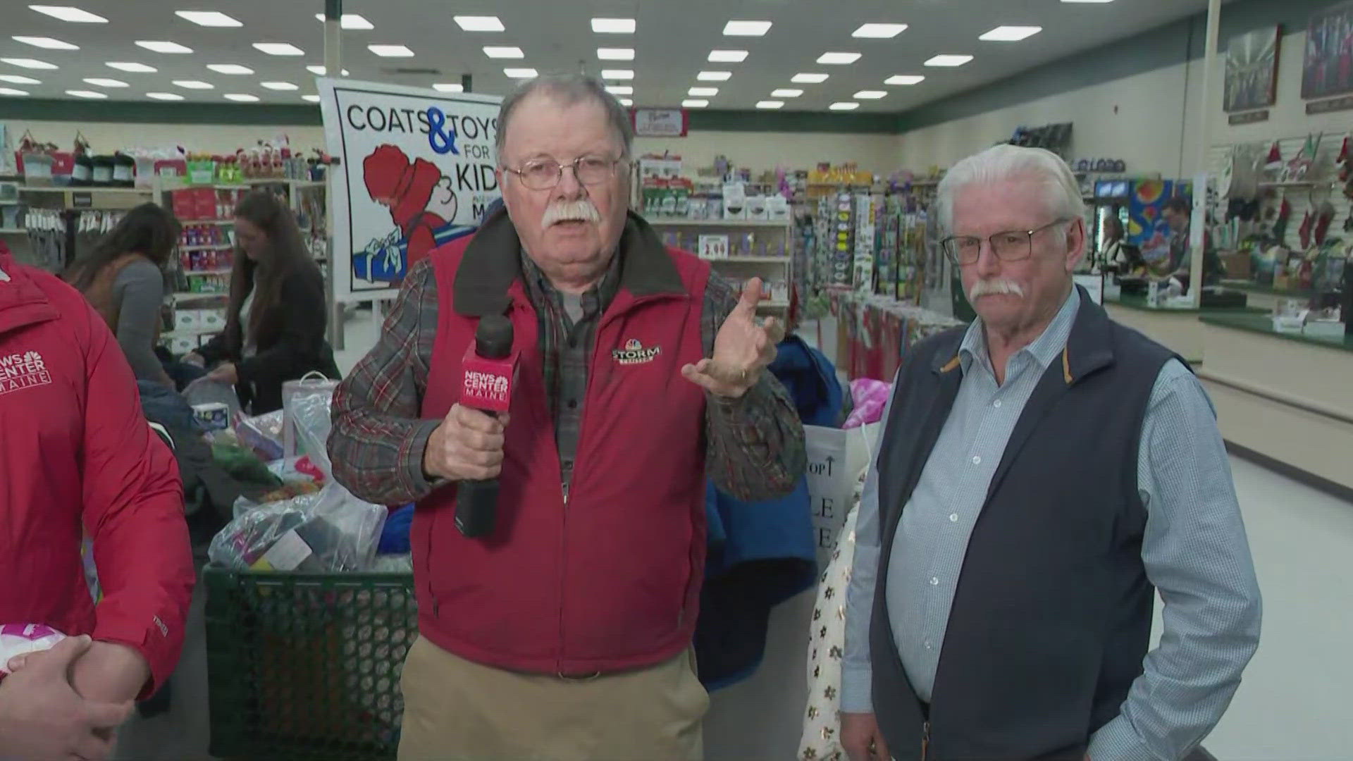 Over 500 coats and toys for kids drive donations at Reny's in Augusta