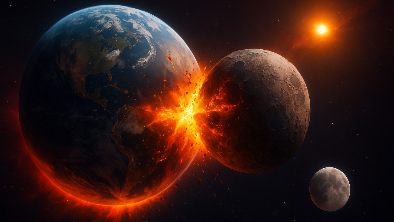 Earth once had a secret neighbor and it became the Moon