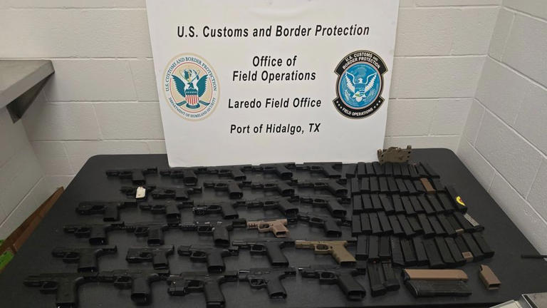 Large shipment of handguns bound for Mexico seized at US southern border