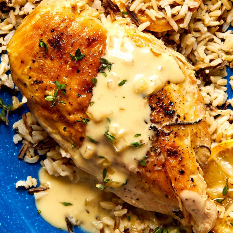 My slow-cooker creamy lemon herb chicken is the perfect cozy dinner (so ...