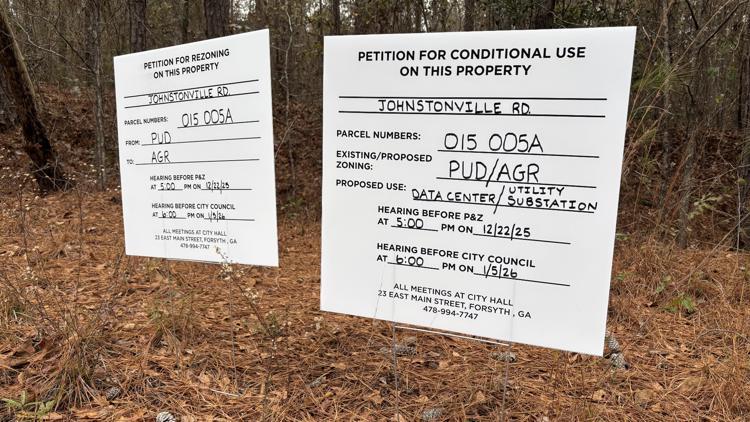 Forsyth City Council meeting regarding potential data center ...