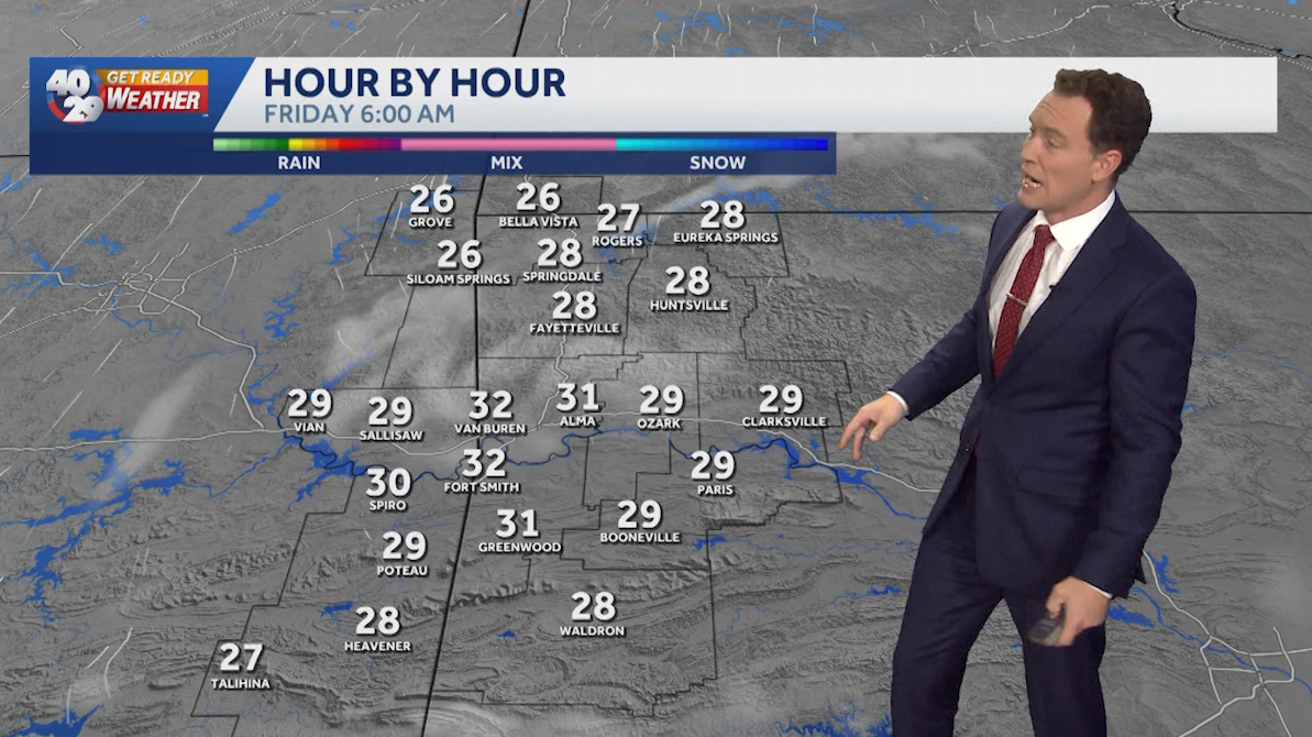 Chilly night ahead for Arkansas