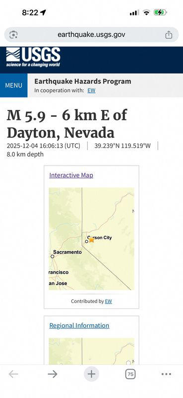 USGS says Nevada quake report was false, blaming automatic system's error