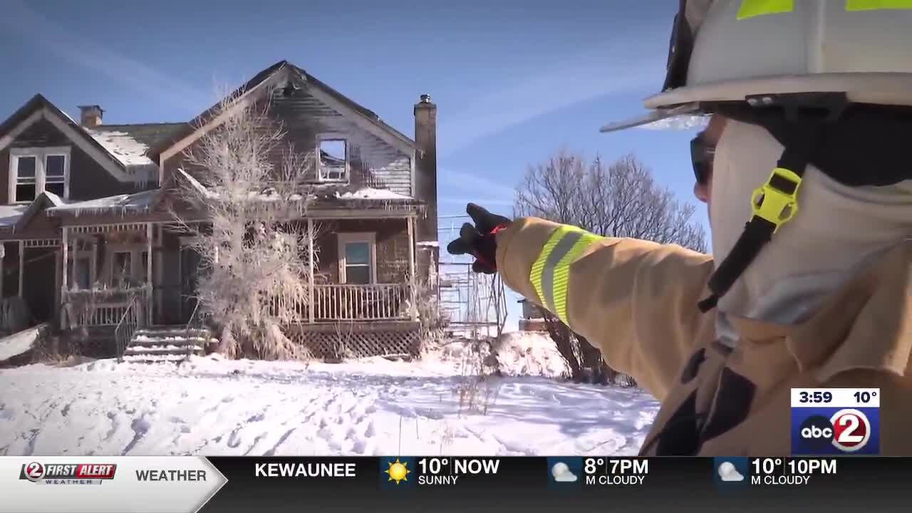 Wayside fire chief battles fire at childhood home