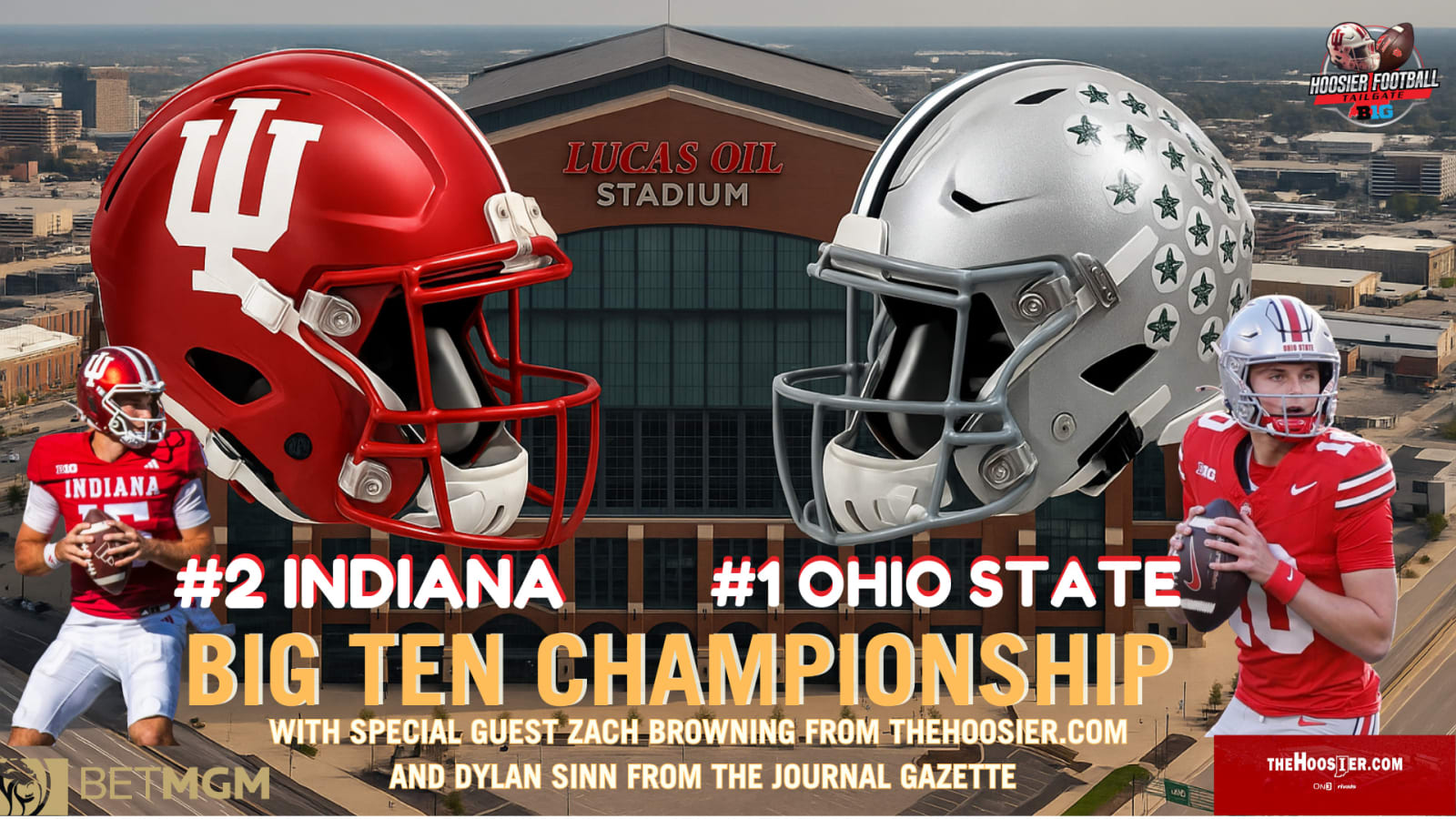 Hoosiers in the dome: Big Ten championship preview show #2 Indiana vs ...