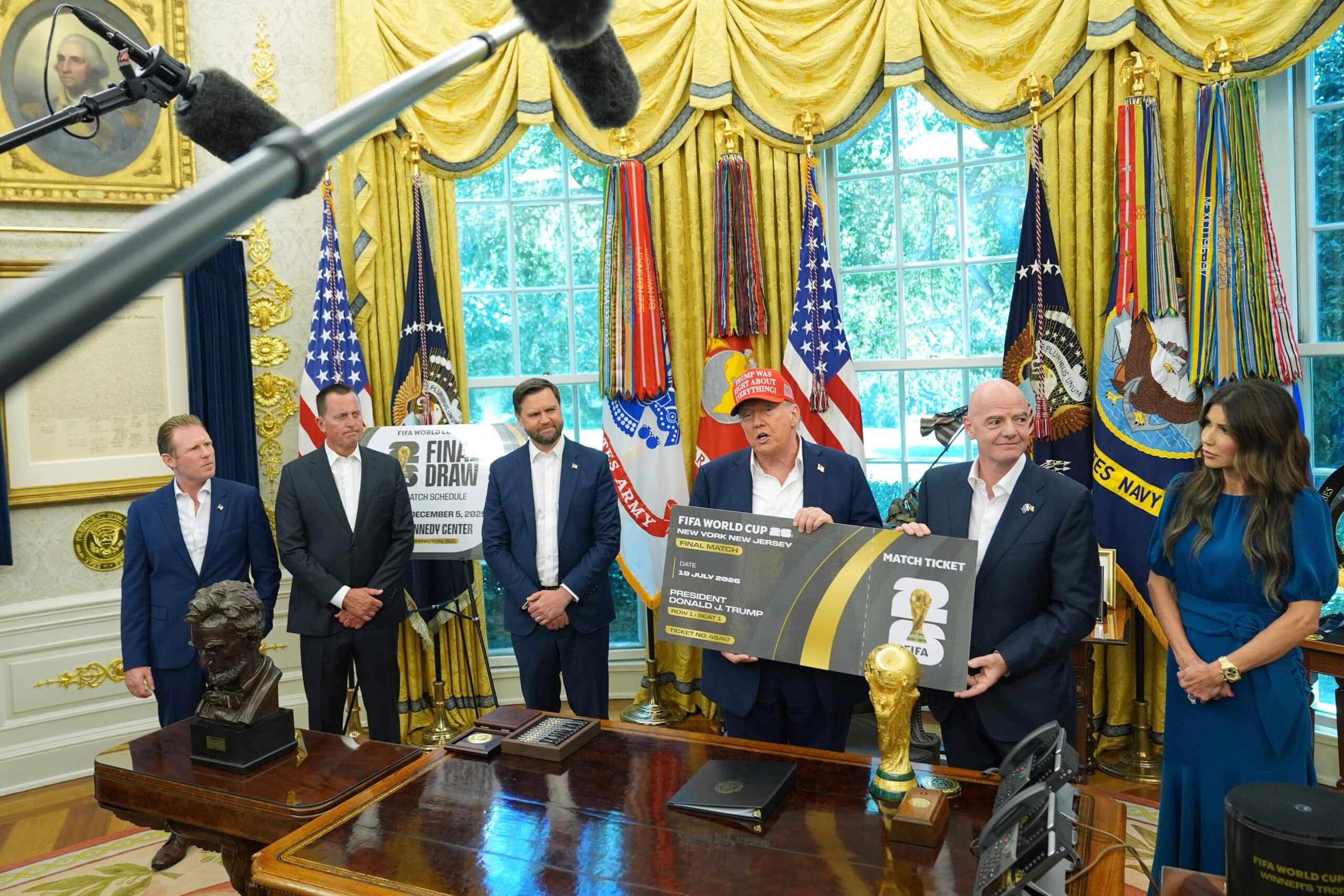 Trump’s immigration message collides with his welcome to World Cup fans