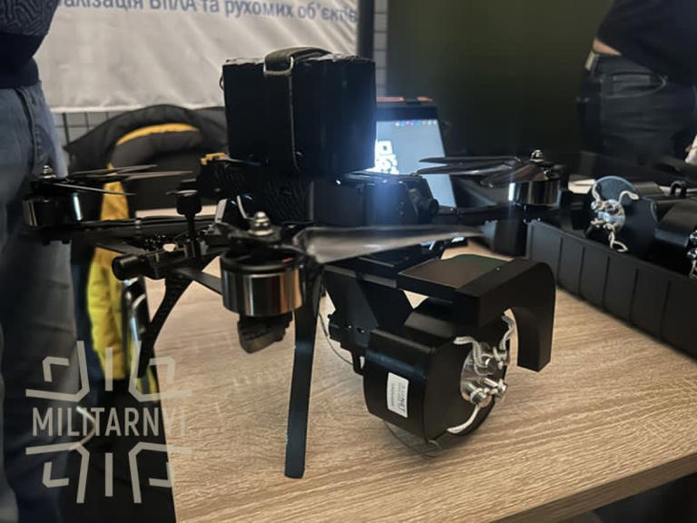 Ukraine develops net-launcher with radar to hunt down enemy drones