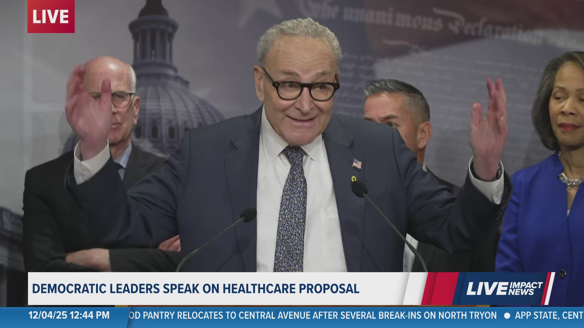 Senate Democrats discuss health care proposal