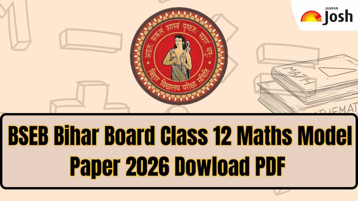 BSEB Bihar Board class 12 maths model paper 2026: Download PDF