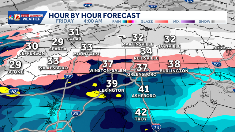 Wintry mix for the Piedmont Triad, foothills, & mountains | North ...