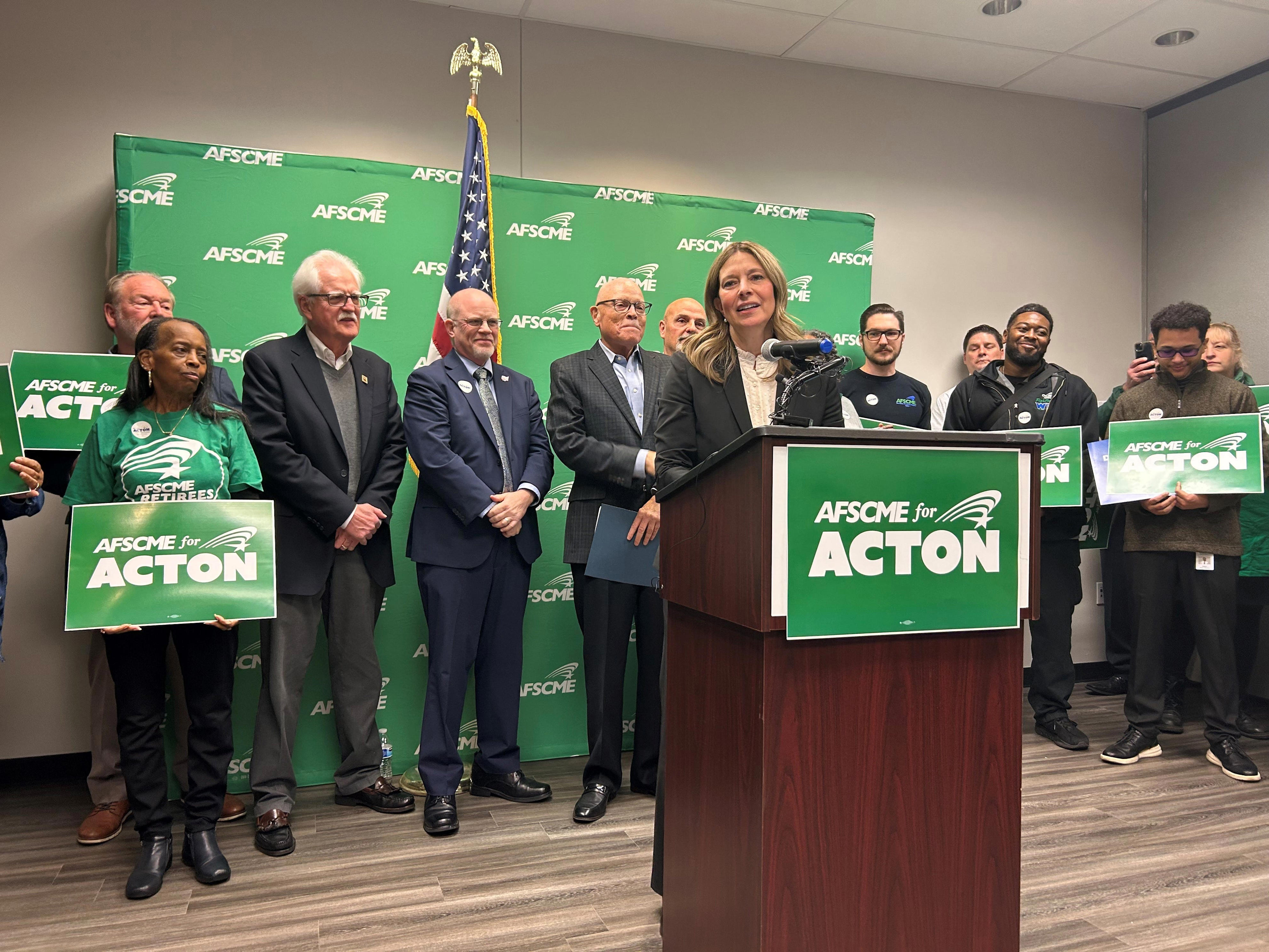 Unions back Amy Acton, pledge to fight against Vivek Ramaswamy