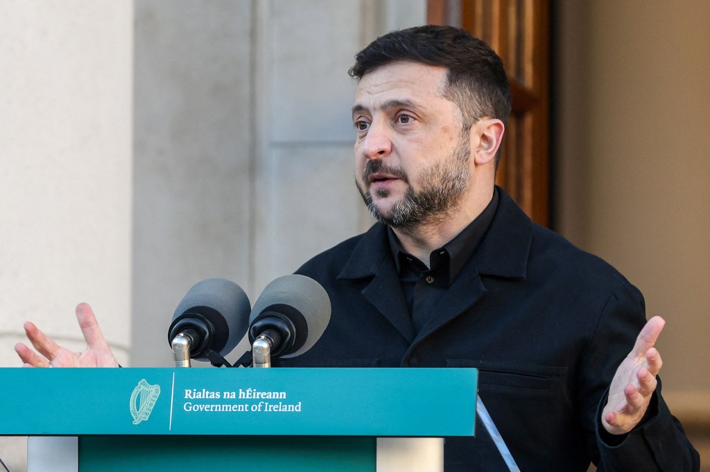 Zelensky's jet in near-miss with four drones: Report