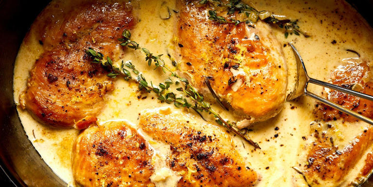 My slow-cooker creamy lemon herb chicken is the perfect cozy dinner (so ...