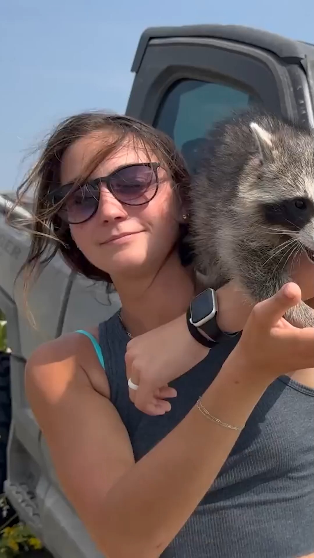 Meet my small furry visitor