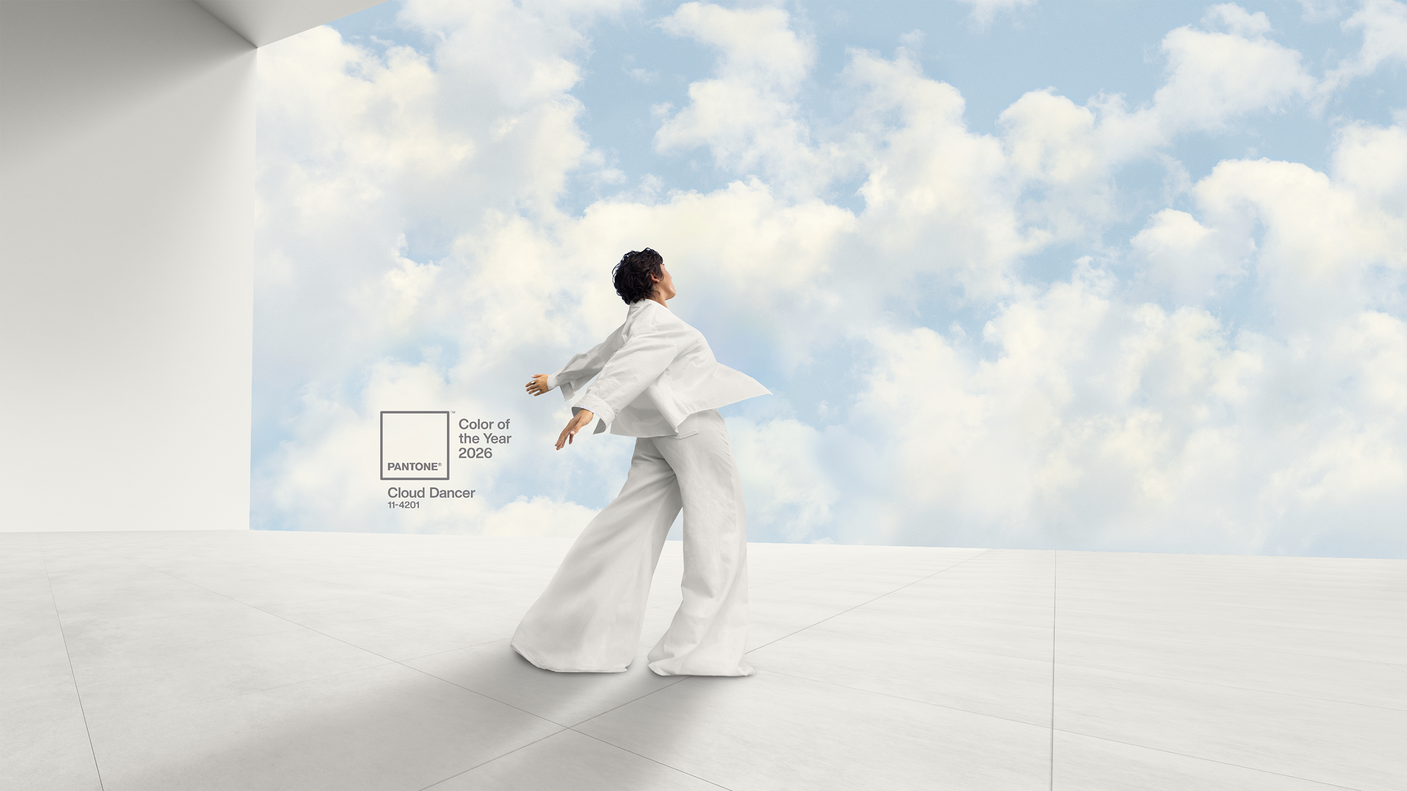 Pantone trades bold for billowy with 'Cloud Dancer' as the 2026 color ...