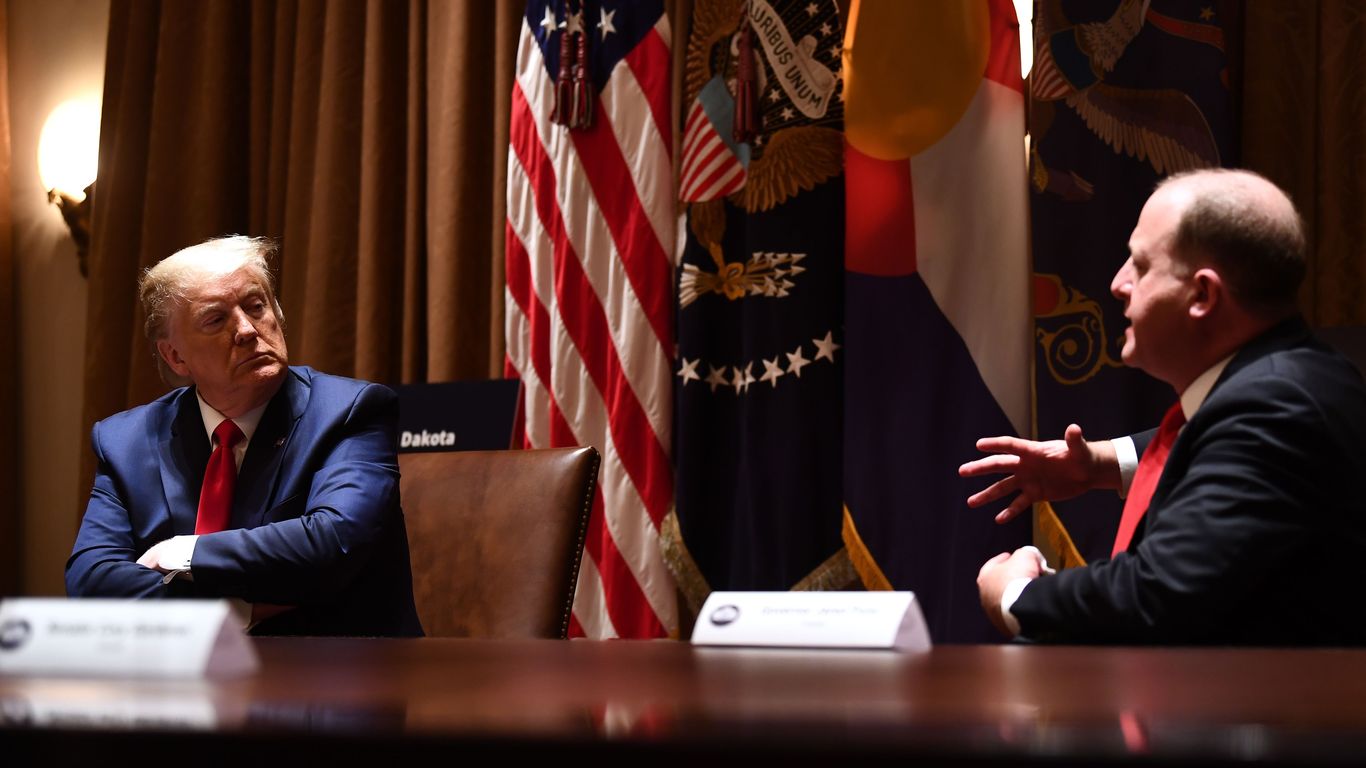 Colorado governor fires back after Trump calls him a "sleazebag"