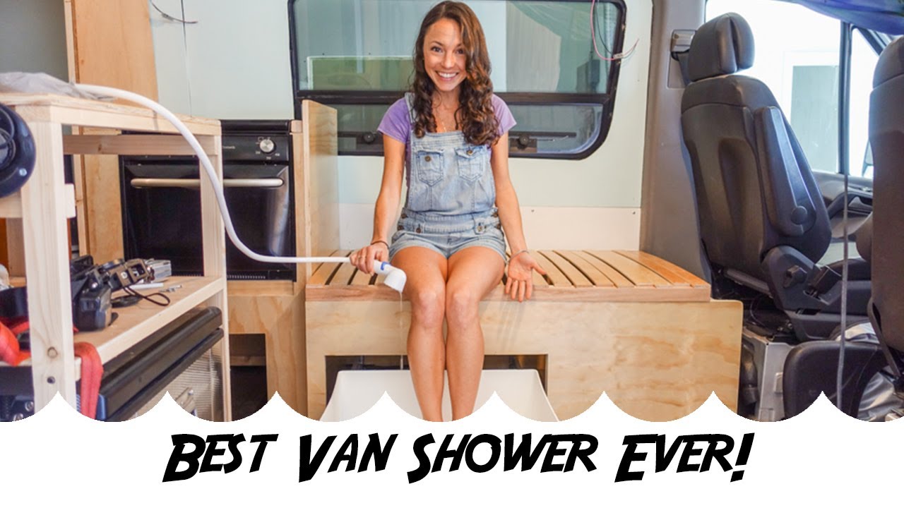 Converting a Sprinter van | Week 12 | It's a shower, it's a drawer, it ...
