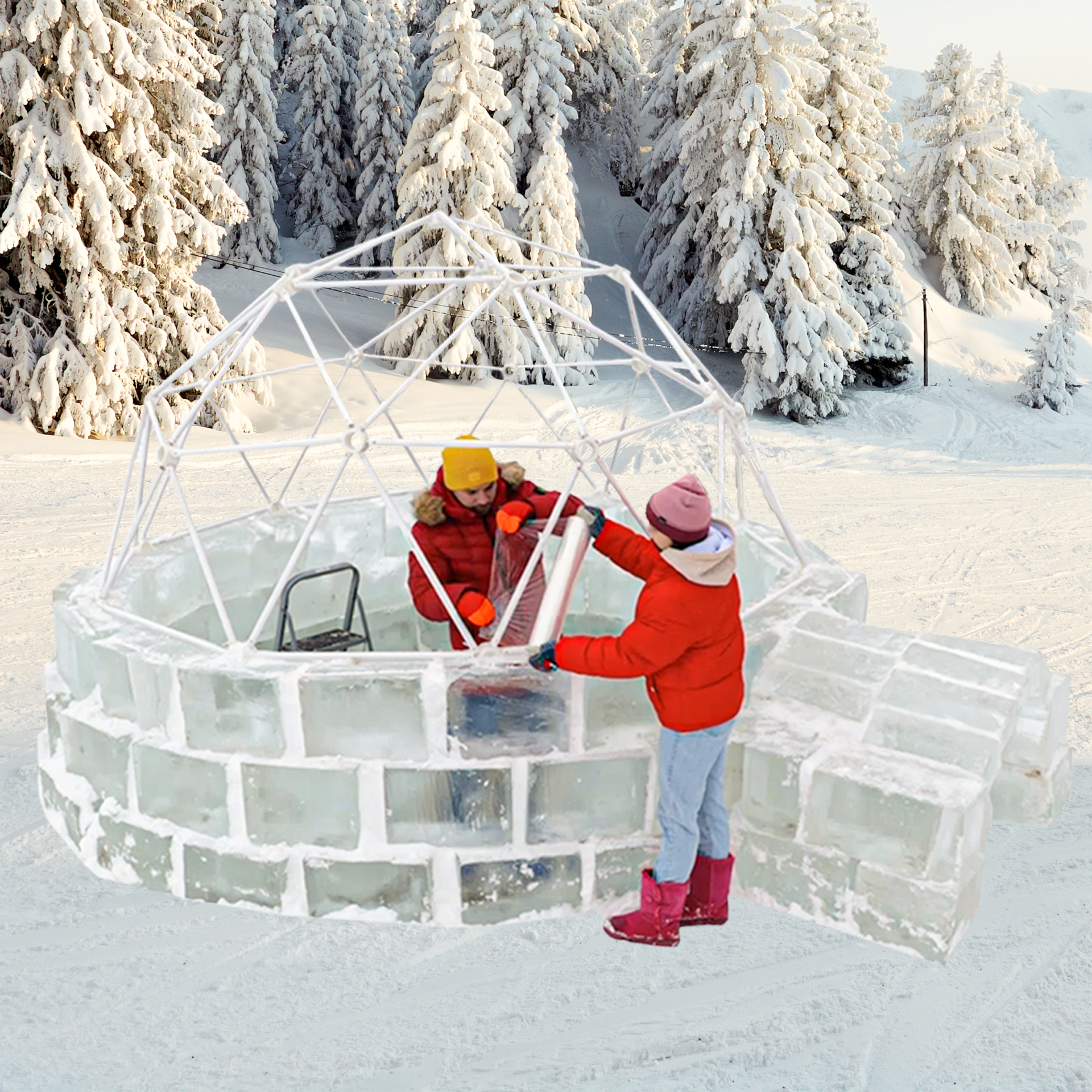 Craft your own ice igloo: A fun DIY adventure!