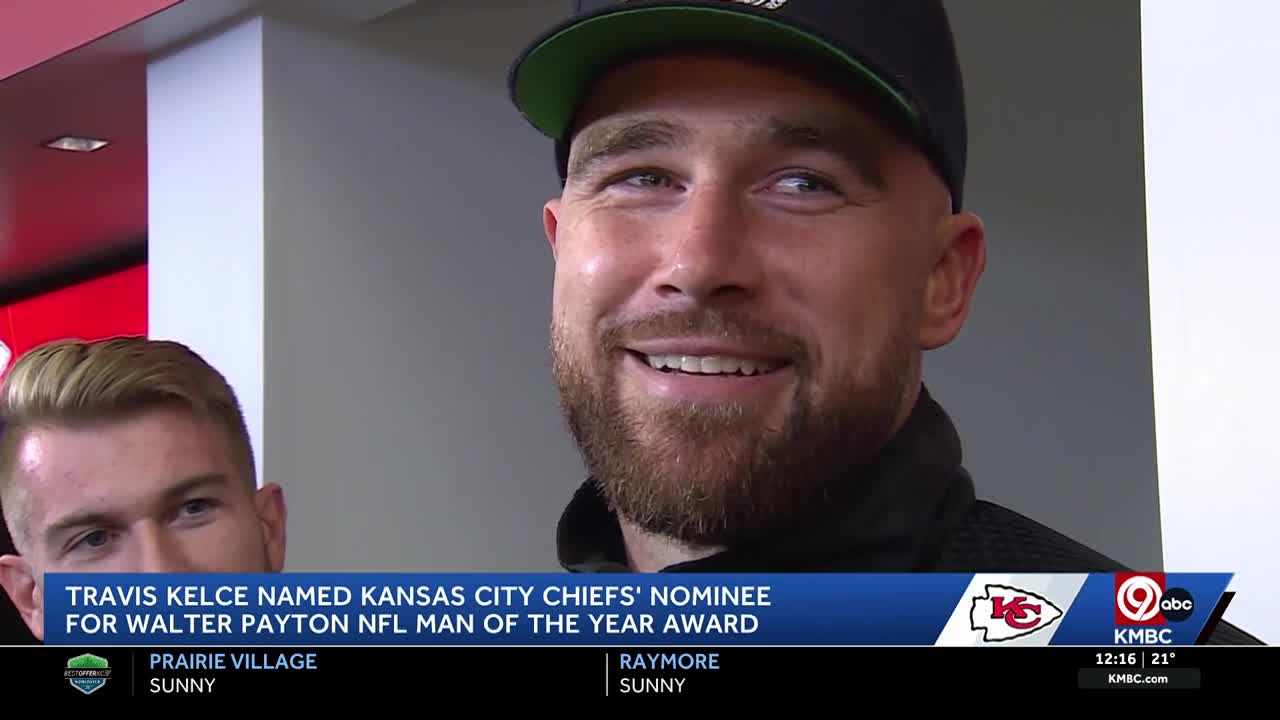 Chiefs name Travis Kelce as club winner of Walter Payton NFL Man of the ...