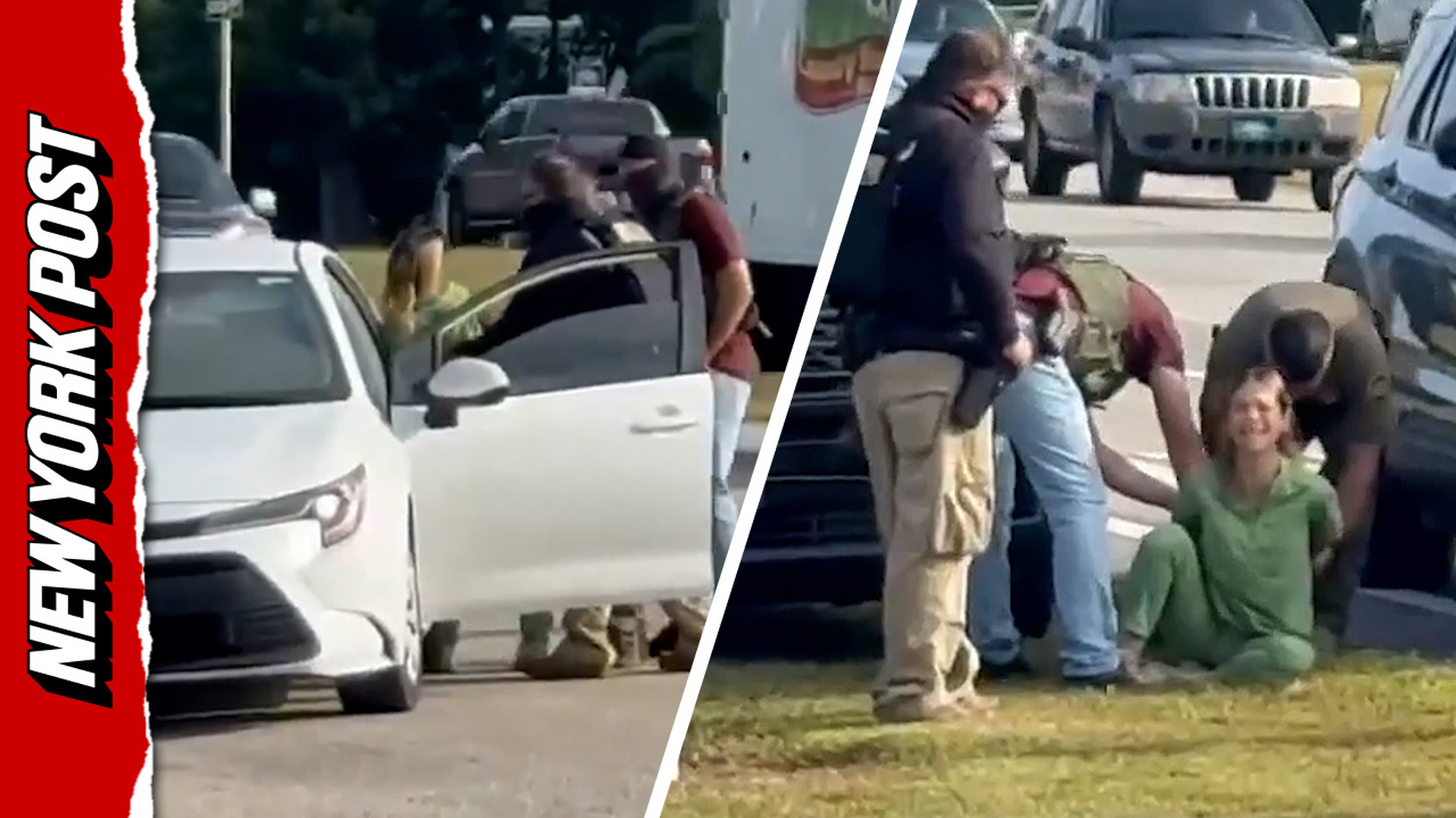 'I'm a US citizen!': Dramatic footage shows Florida woman forcibly ...