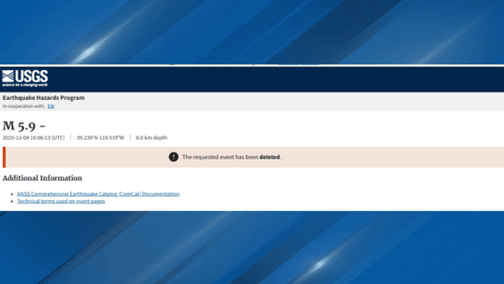 False earthquake alert leaves Nevadans shaken
