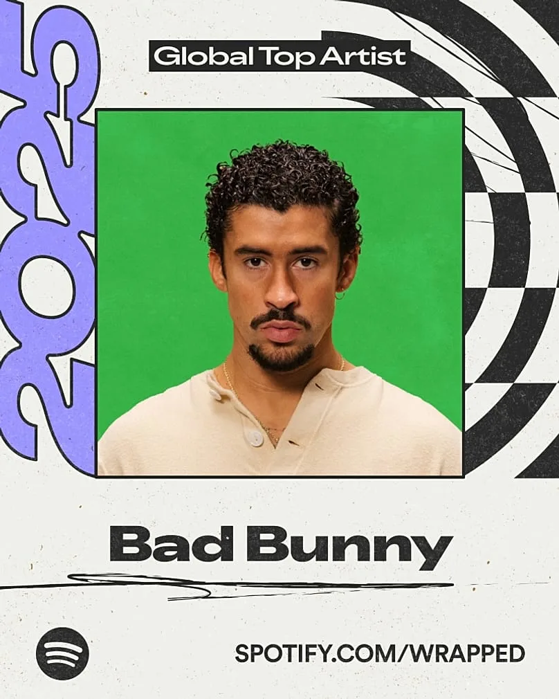 Spotify Wrapped 2025 is out: Bad Bunny dethrones Taylor Swift and what ...