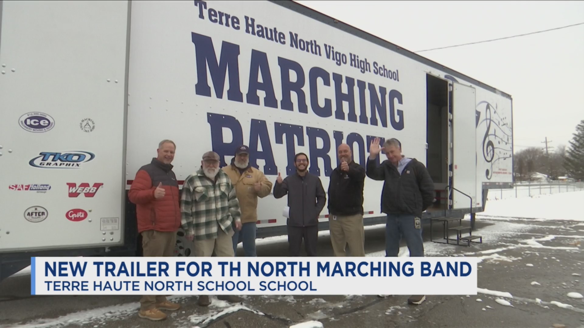 Terre Haute North Marching Patriots receive new trailer