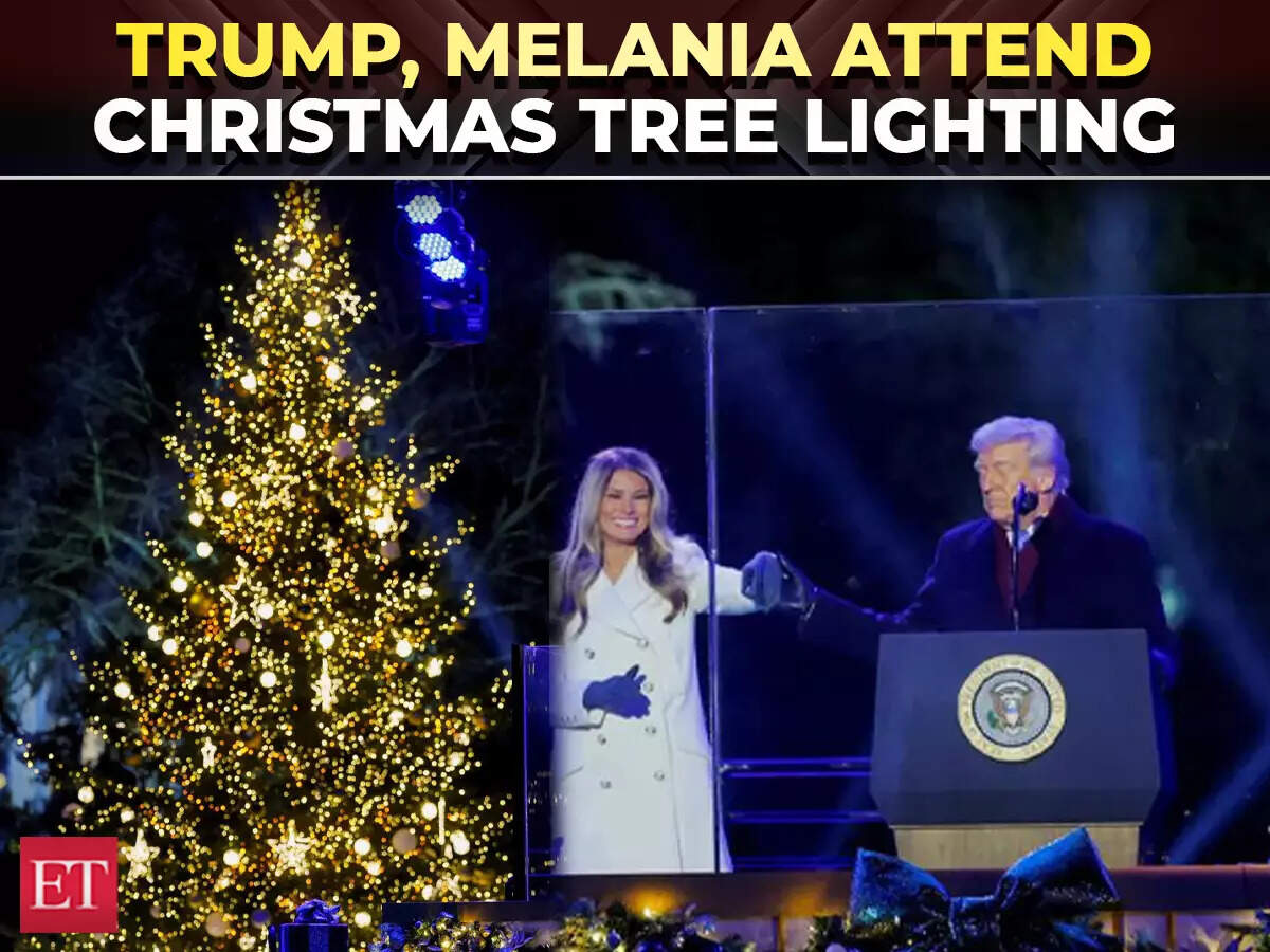 Donald, Melania Trump participate in National Christmas Tree Lighting ...