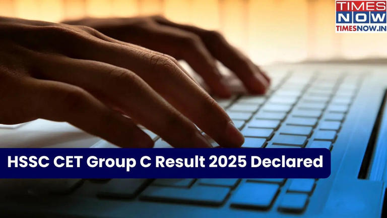 Haryana CET result 2025 for group C posts declared at hssc.gov.in ...